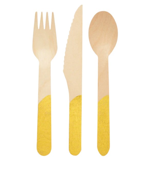 Eco Cutlery Gold Handle | Nashville Sweets